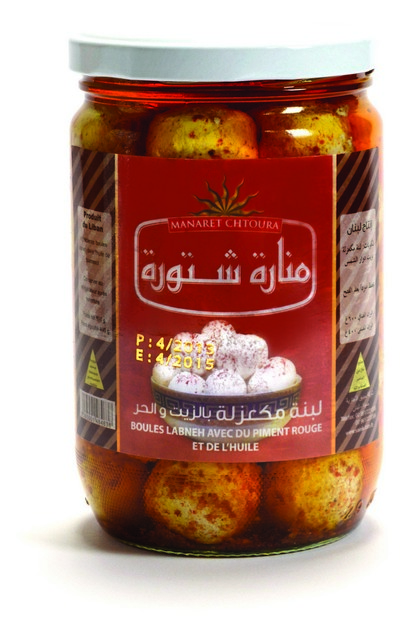 MANARET CHTAURA LABNEH BALLS WITH OIL SPICY 600 G